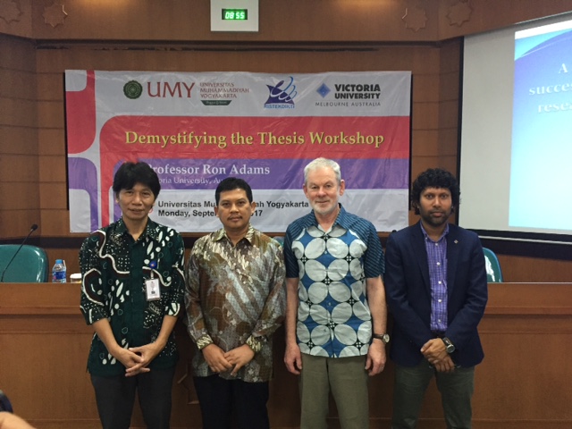 VU's ‘thesis-demystifying’ workshops in Indonesia | Victoria University